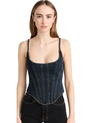 Lioness Capri Corset Top - Dark Denim