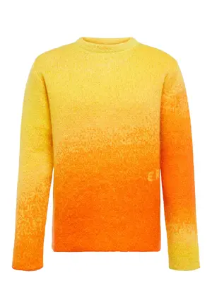 ERL Gradient Mohair-blend Sweater - Orange