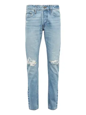 DUE DILIGENCE Due Diligence Slim-Fit Distressed Jeans