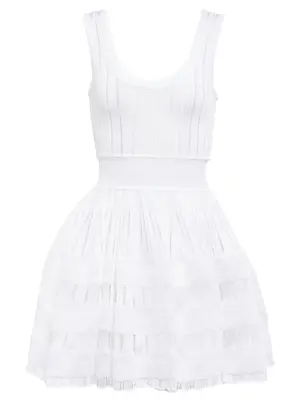 Alaïa Crinoline Mini Dress - White