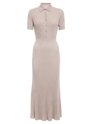 Gabriela Hearst Amor Midi Dress - Beige