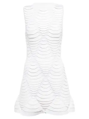 Alaïa Sleeveless Mini Dress - White