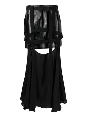 032C 032c Leather Harness Midi Skirt