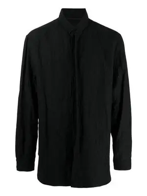 FORME D'EXPRESSION Button-up Long-sleeved Shirt - Black