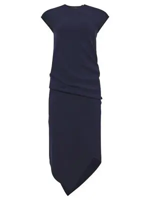 Proenza Schouler Draped Asymmetric Hem Dress - Blue