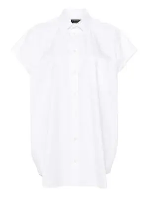 Balenciaga Cotton Sleeveless Shirt - White