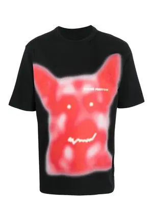 Heron Preston Beware Of Dog-print T-shirt - Black