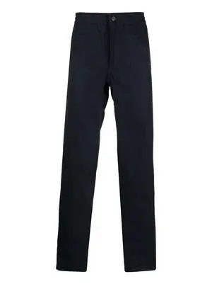 A.p.c. Elasticated-waist Straight-leg Trousers - Blue