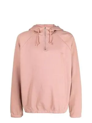 A.p.c. Ethan Half-zip Hoodie - Pink