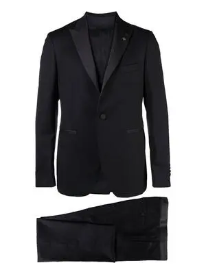 Tagliatore Three-piece Tuxedo Suit - Blue