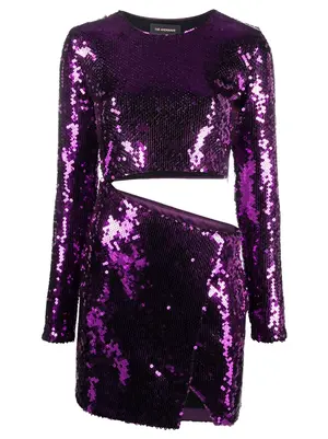 Andamane Gia Sequinned Mini Dress - Purple