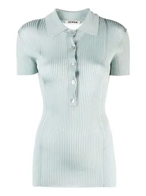 AERON AERON Knitted Short-Sleeve Top