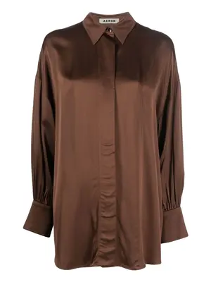 AERON Rennie Long Sleeve Shirt - Brown