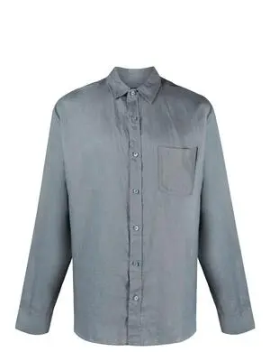VINCE Long-sleeve Linen Shirt