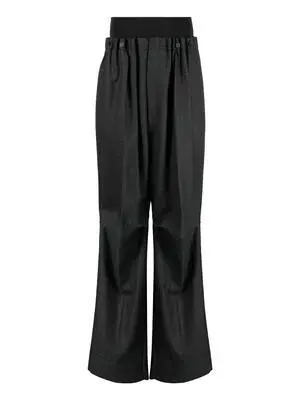 RAF SIMONS High-Waisted Wide-Leg Wool Trousers