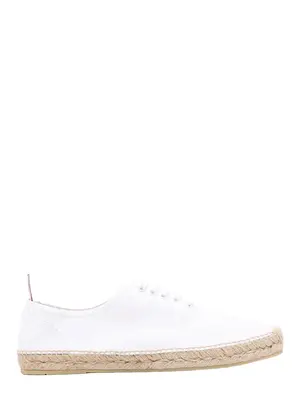 Thom Browne Jute Sole Low-top Sneakers - White