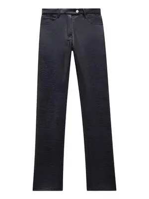 COURREGES Re-edition Vinyl Straight-leg Trousers - Blue