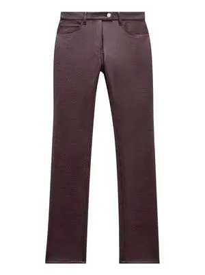 COURREGES Re-edition Vinyl Trousers - Brown