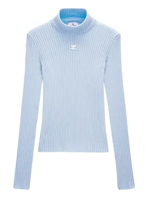 COURREGES Reedition Ribbed Sweater - Blue