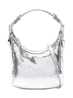 By Far Cosmo Metallic Top-handle Bag - Silver