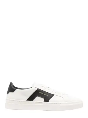 Santoni Leather Low-top Sneakers - White