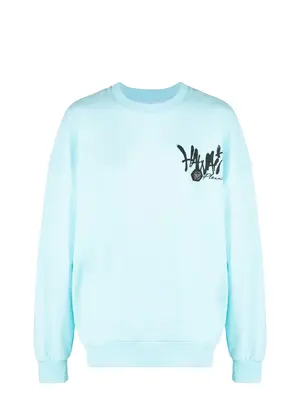 Philipp Plein Hawaii-print Detail Sweatshirt - Blue