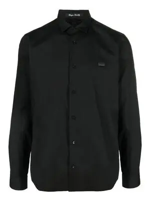 Philipp Plein Snake Detail Long-sleeve Shirt - Black