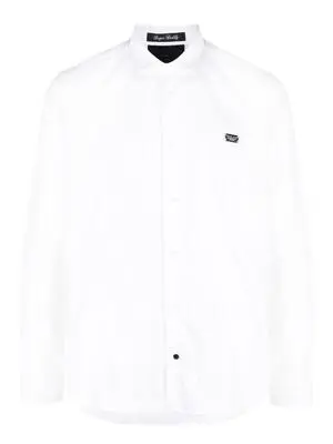 Philipp Plein Snake Detail Long-sleeve Shirt - White