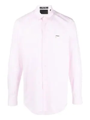 Philipp Plein Graphic-print Striped Shirt - Pink