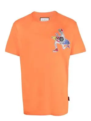 Philipp Plein Hawaii Graphic-print Cotton T-shirt - Orange