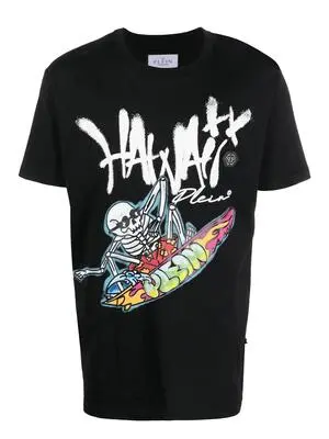 Philipp Plein Hawaii Graphic-print T-shirt - Black