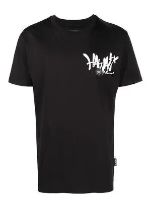 Philipp Plein Hawaii Ss Cotton T-shirt - Black