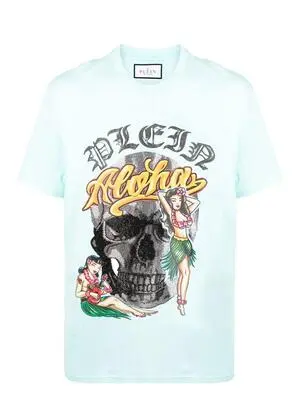 Philipp Plein Hawaii Short-sleeve T-shirt - Blue