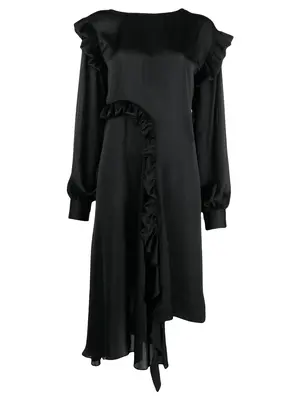 REMAIN BIRGER CHRISTENSEN REMAIN Ruffled Long-sleeved Maxi Dress