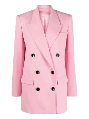 Isabel Marant Nevin Double-breasted Blazer - Pink