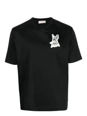 LANVIN Rabbit Patch T-shirt - Black