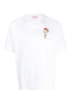 LANVIN Flower Patch T-shirt - White