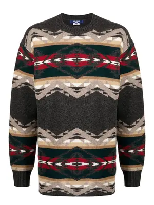 Junya Watanabe Intarsia-knit Jumper - Multicolour