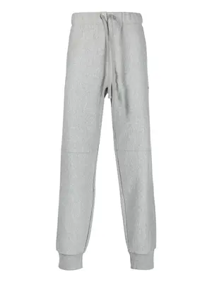 Carhartt Work In Progress Embroidered-logo Cotton Trackpants - Grey
