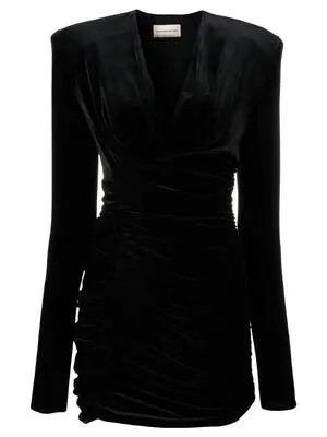 Alexandre Vauthier V-neck Dress - Black