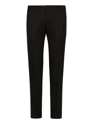 Dolce & Gabbana Stretch Wool Pants - Black