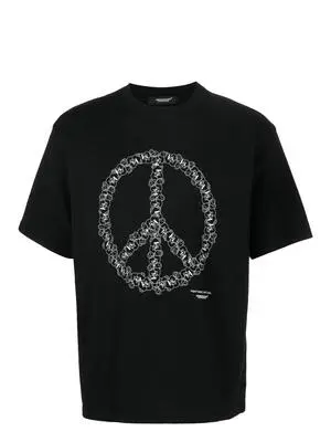 UNDERCOVERISM Peace-sign Cotton T-shirt - Black