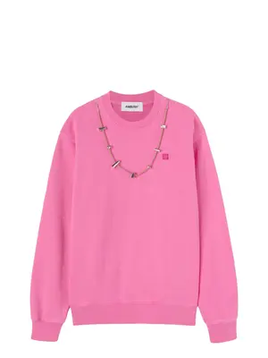 AMBUSH Stoppers Chain Crewneck Sweatshirt - Pink