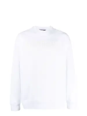 Moschino Logo-print Crew Neck Sweatshirt - White