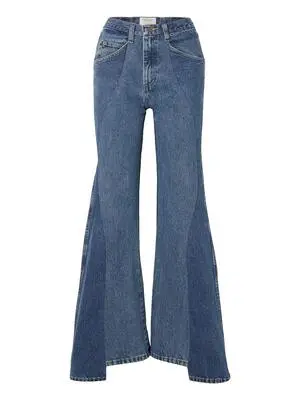 Gabriela Hearst X E. L.v. Denim Foster High-rise Flared Jeans - Blue