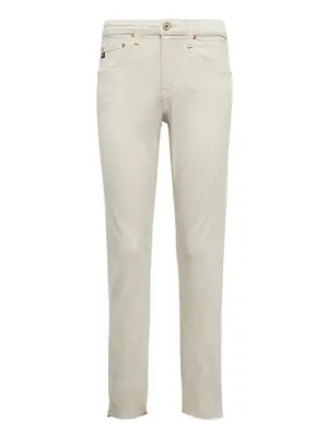Ag Girlfriend Mid-rise Slim-fit Jeans - White