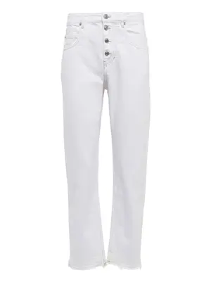 MARANT ETOILE Belden High-rise Straight Jeans - White