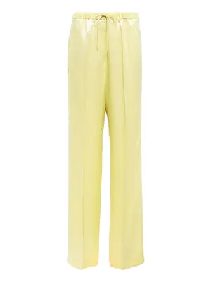JIL SANDER Satin Pants - Green