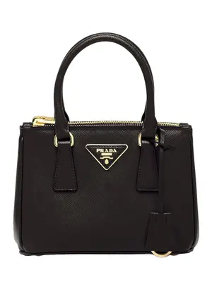 Prada Galleria Mini Leather Bag - Black