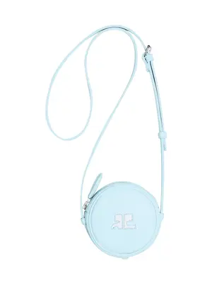 COURREGES Re-edition Circle Leather Bag - Blue